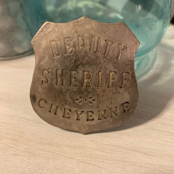 Other | Vintageantique Cheyenne Sheriffs Badge | Poshmark